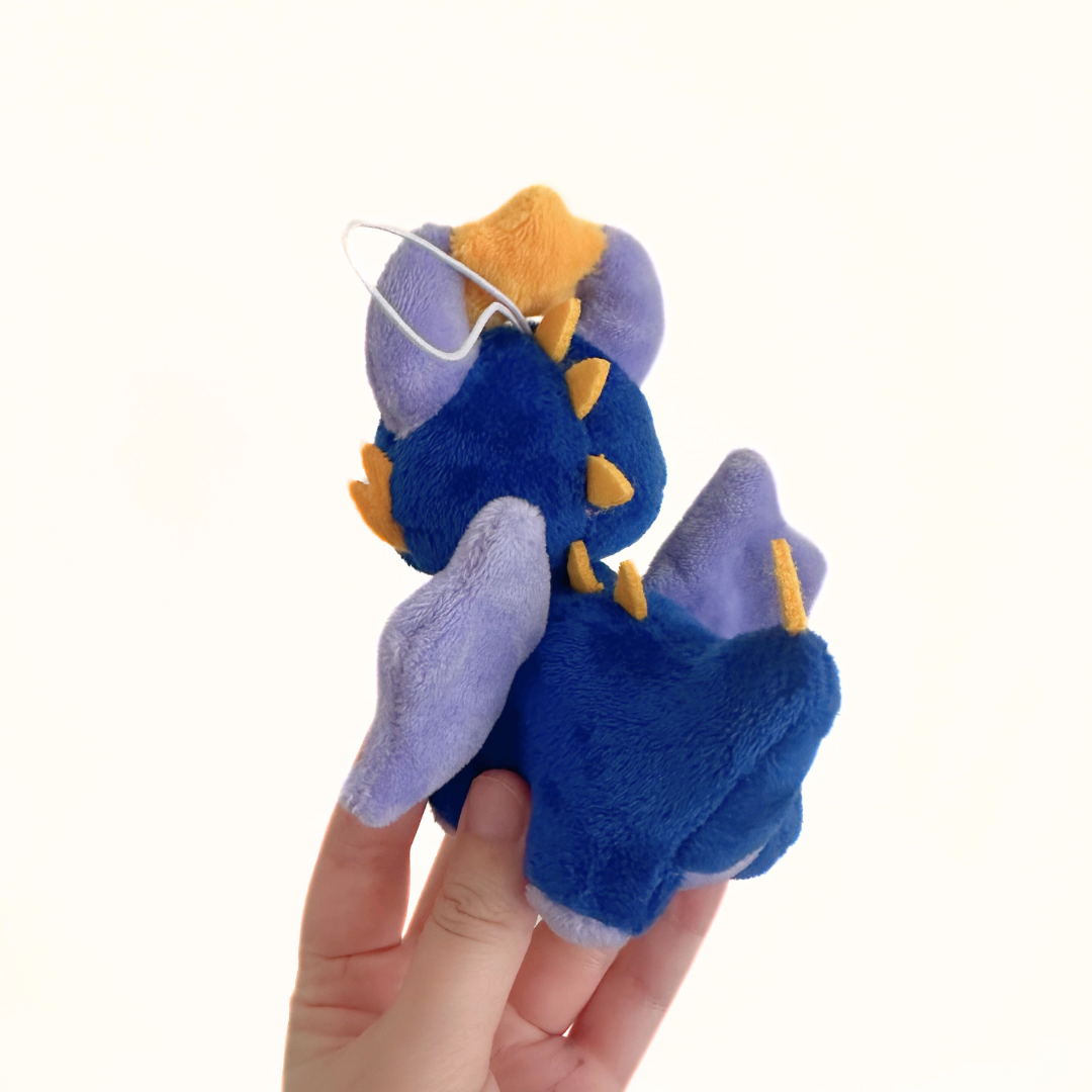 Mini Star Dragon Plush Keychain